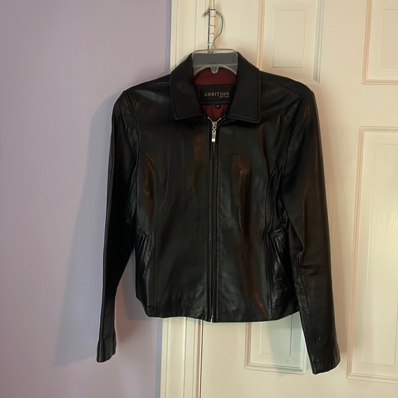 ambition | Jackets & Coats | Ambition New York Black Leather Jacket ...